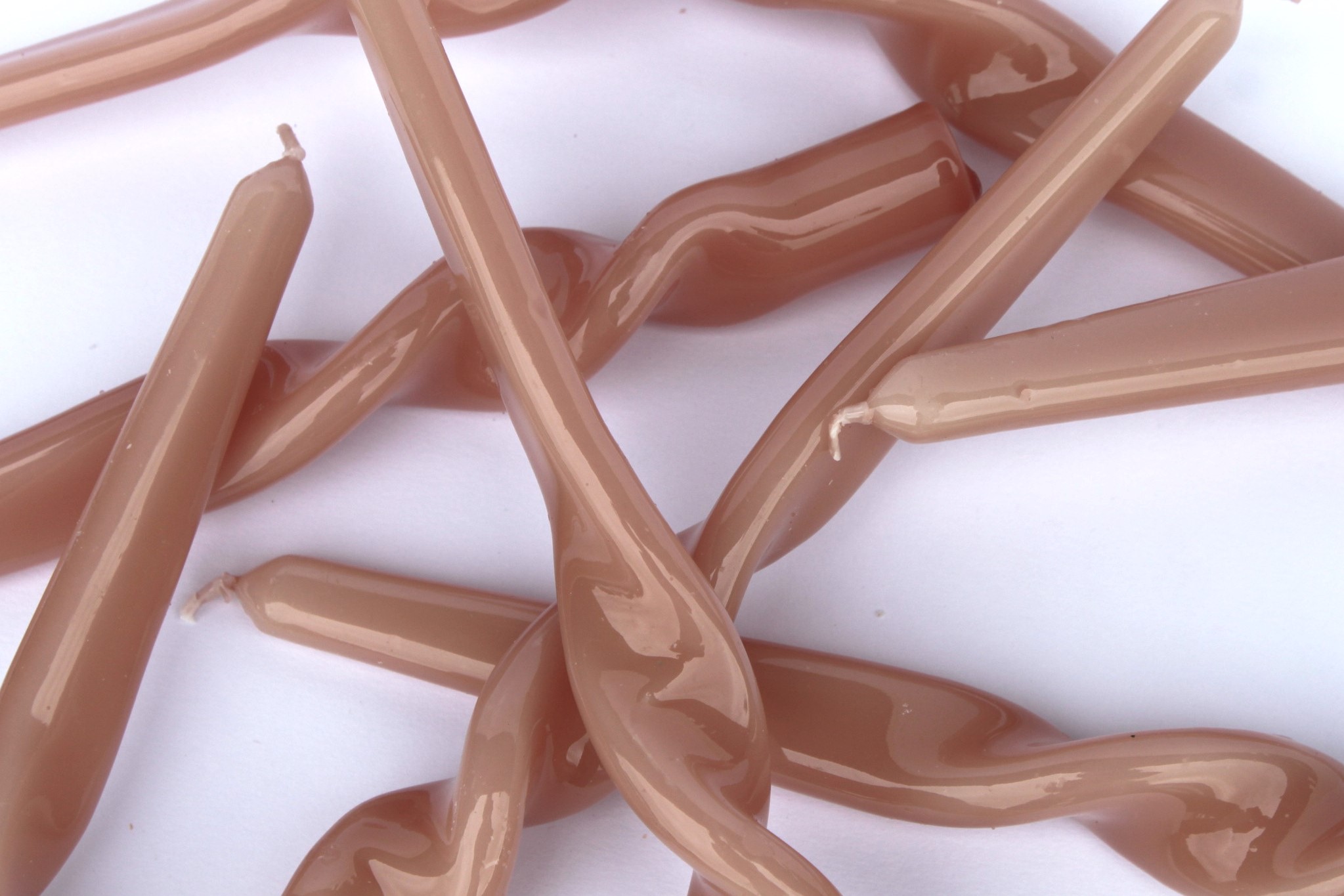 Individual Twisted 25cm Taper Candles • The Eclectic Lifestyle Company